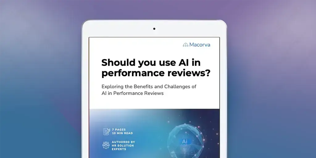 Ebook: Should you use AI in employee performance reviews?